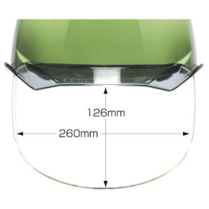 DIC AP11EVO-CS ワイドシールド面付き 耐候性ヘルメット（通気孔なし/ライナー入り） | 工事用ヘルメット通販・名入れの専門店 浜田 | 作業・建築・建設・高所・電気・防災