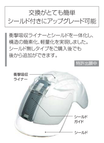 【新商品】DIC AA11 AP11用 交換用シールド面！【一体型ライナー】 | 工事用ヘルメット通販・名入れの専門店 浜田 | 作業・建築・建設・高所・電気・防災